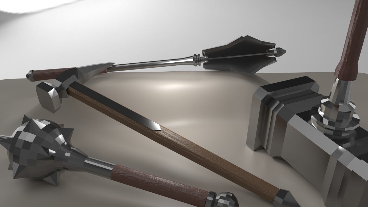 Pacote de Armas RPG Medieval Modelo 3D - TurboSquid 1264681