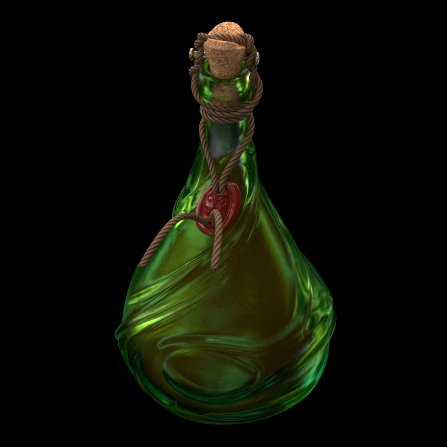Realistic magic bottle 3D - TurboSquid 1264707