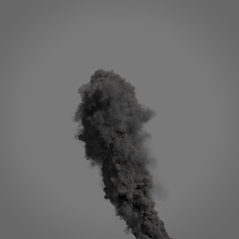 3D smoke plume 03 - model - TurboSquid 1265327