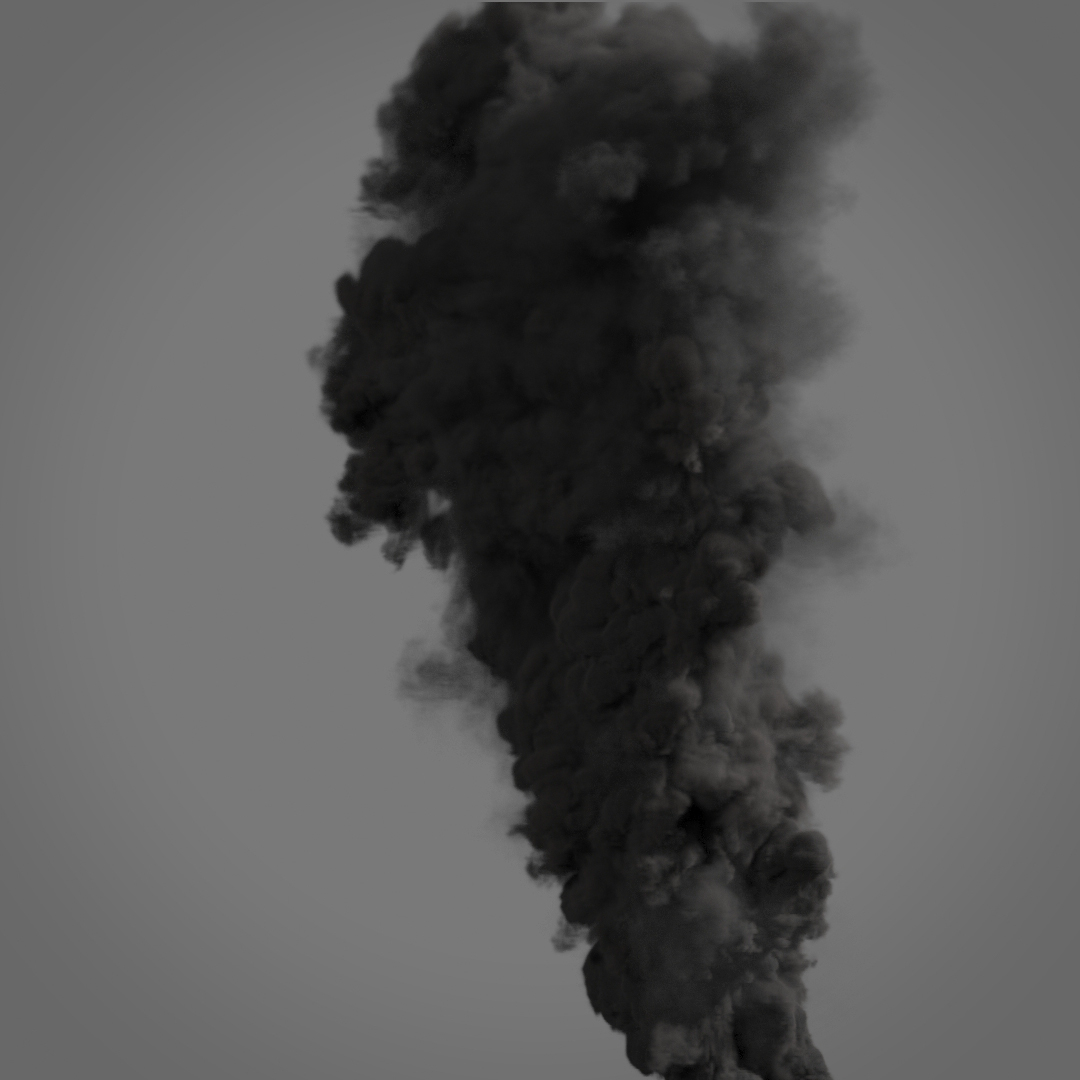3D smoke plume 03 - model - TurboSquid 1265327