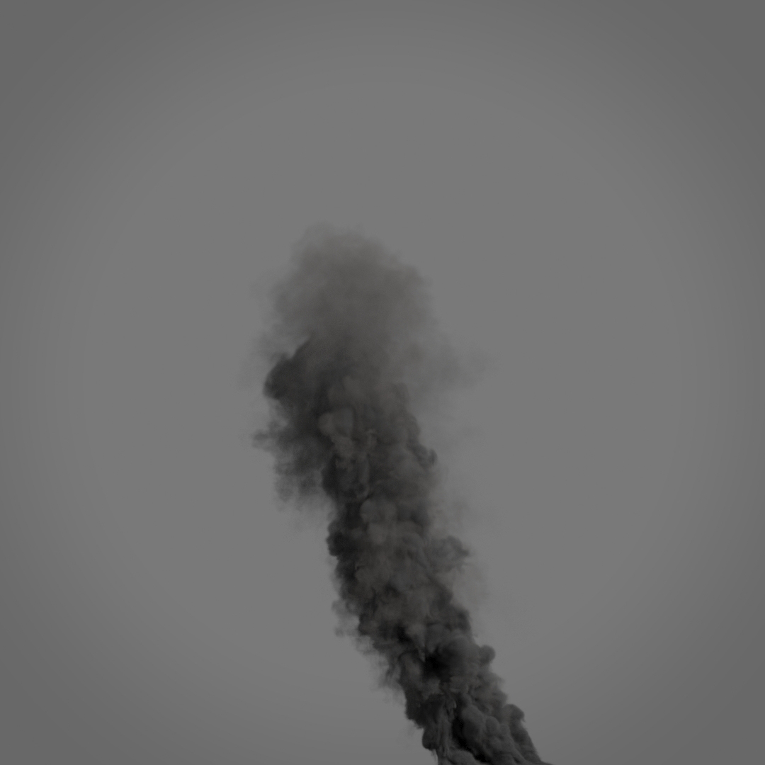 3D smoke plume 03 - model - TurboSquid 1265327