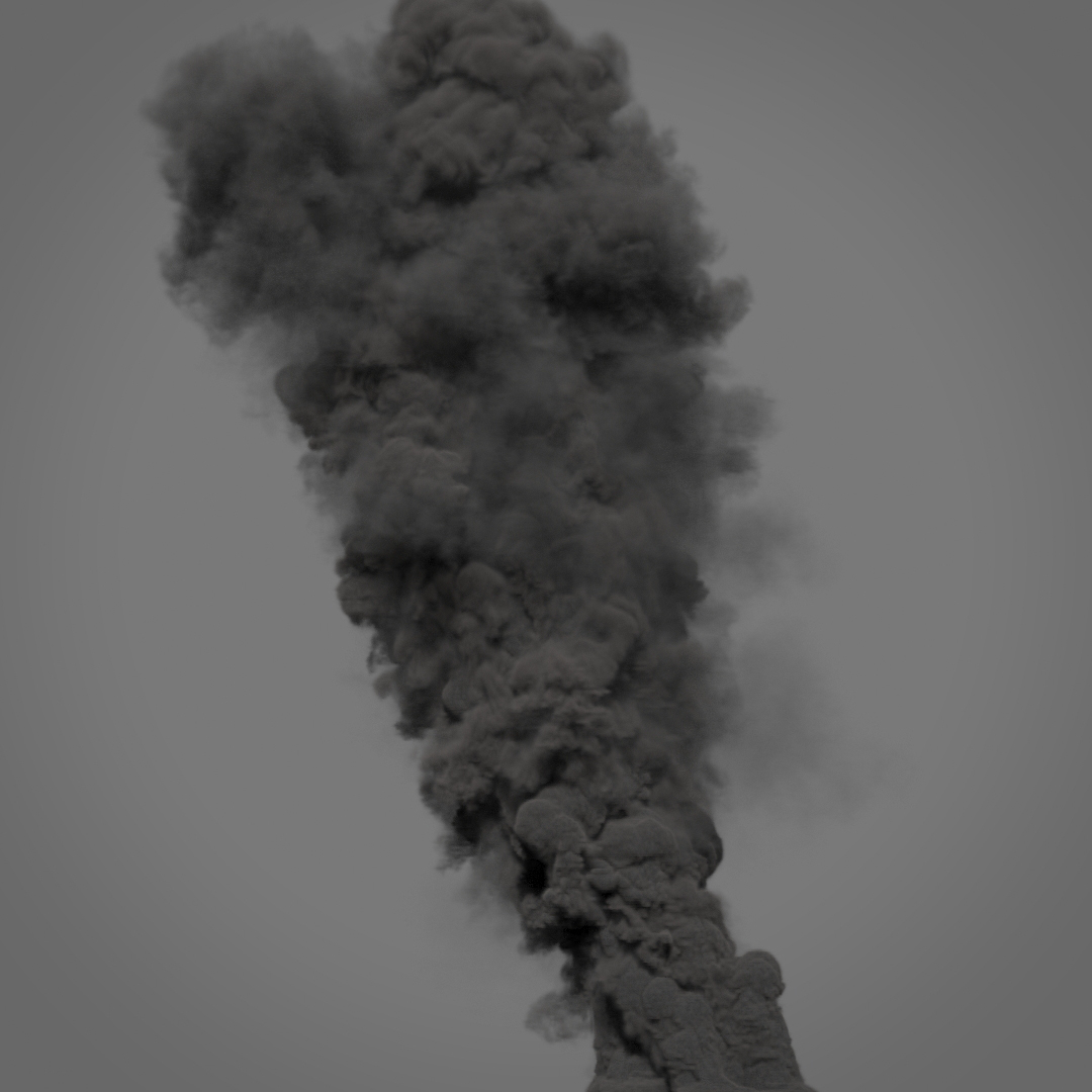 3D smoke plume 03 - model - TurboSquid 1265327
