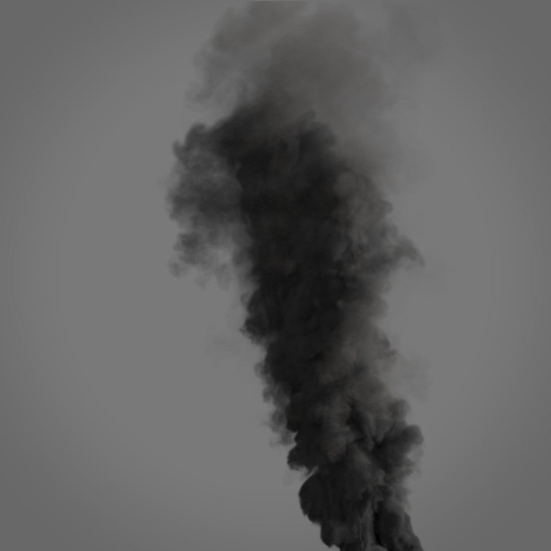 3D smoke plume 03 - model - TurboSquid 1265327