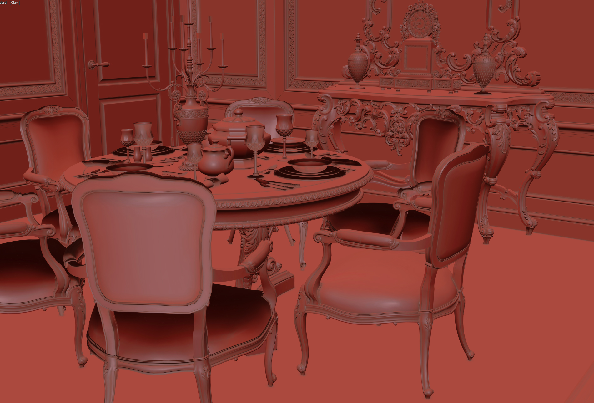 Realistic living dining room 3D model - TurboSquid 1265388