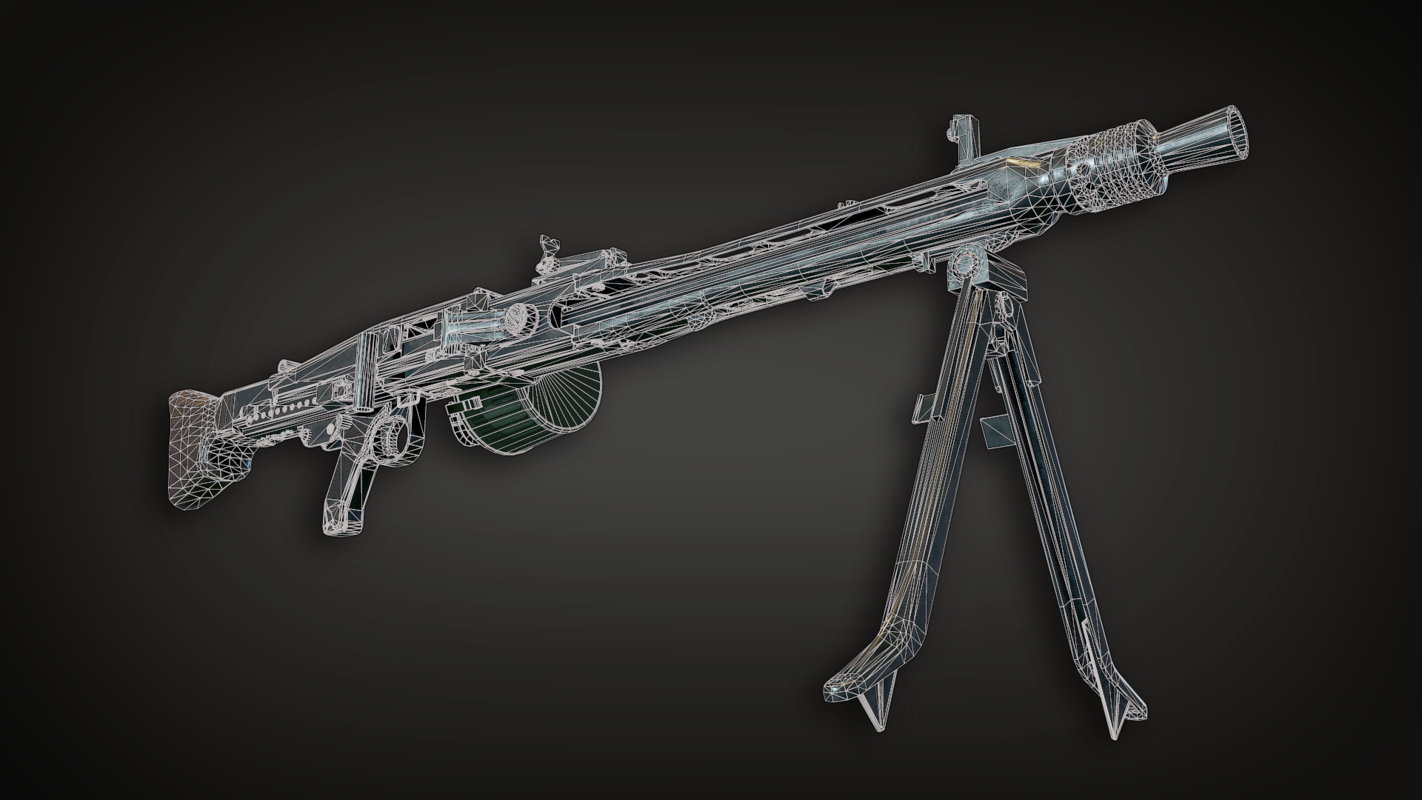 3D pbr mg42 model - TurboSquid 1265404