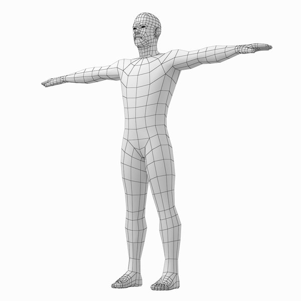 3D model mesh male body t-pose - TurboSquid 1265928