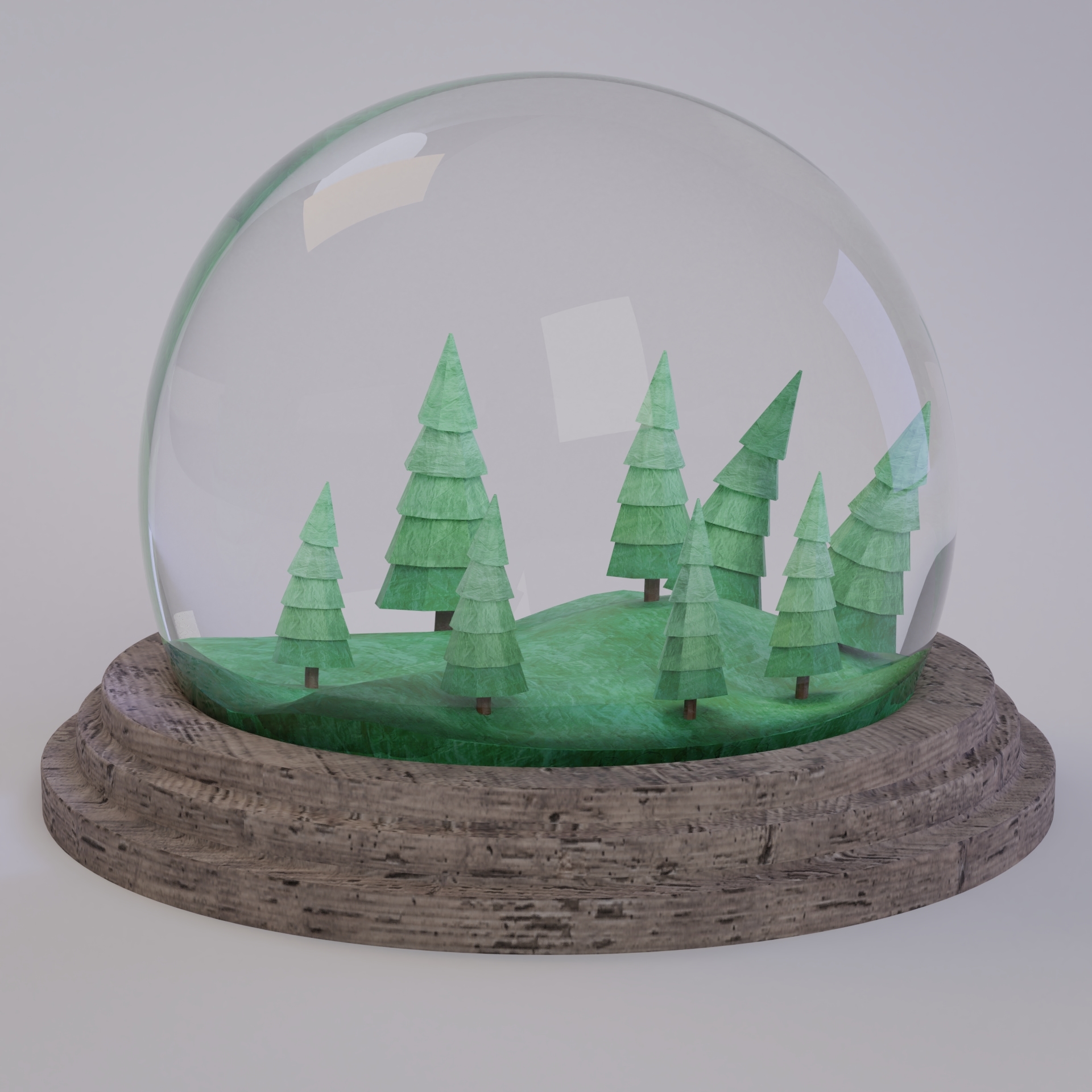 3D stylized snow globe - TurboSquid 1266177