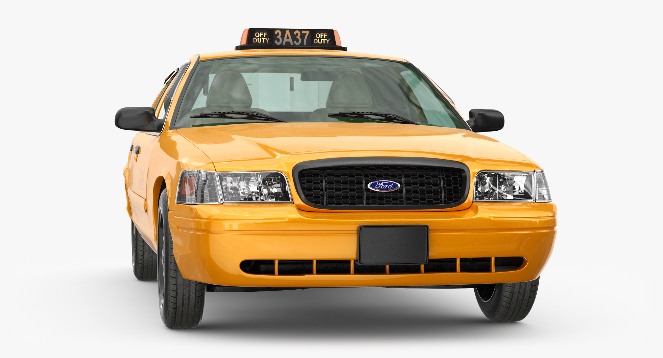 3D cab taxi yellow model - TurboSquid 1266249