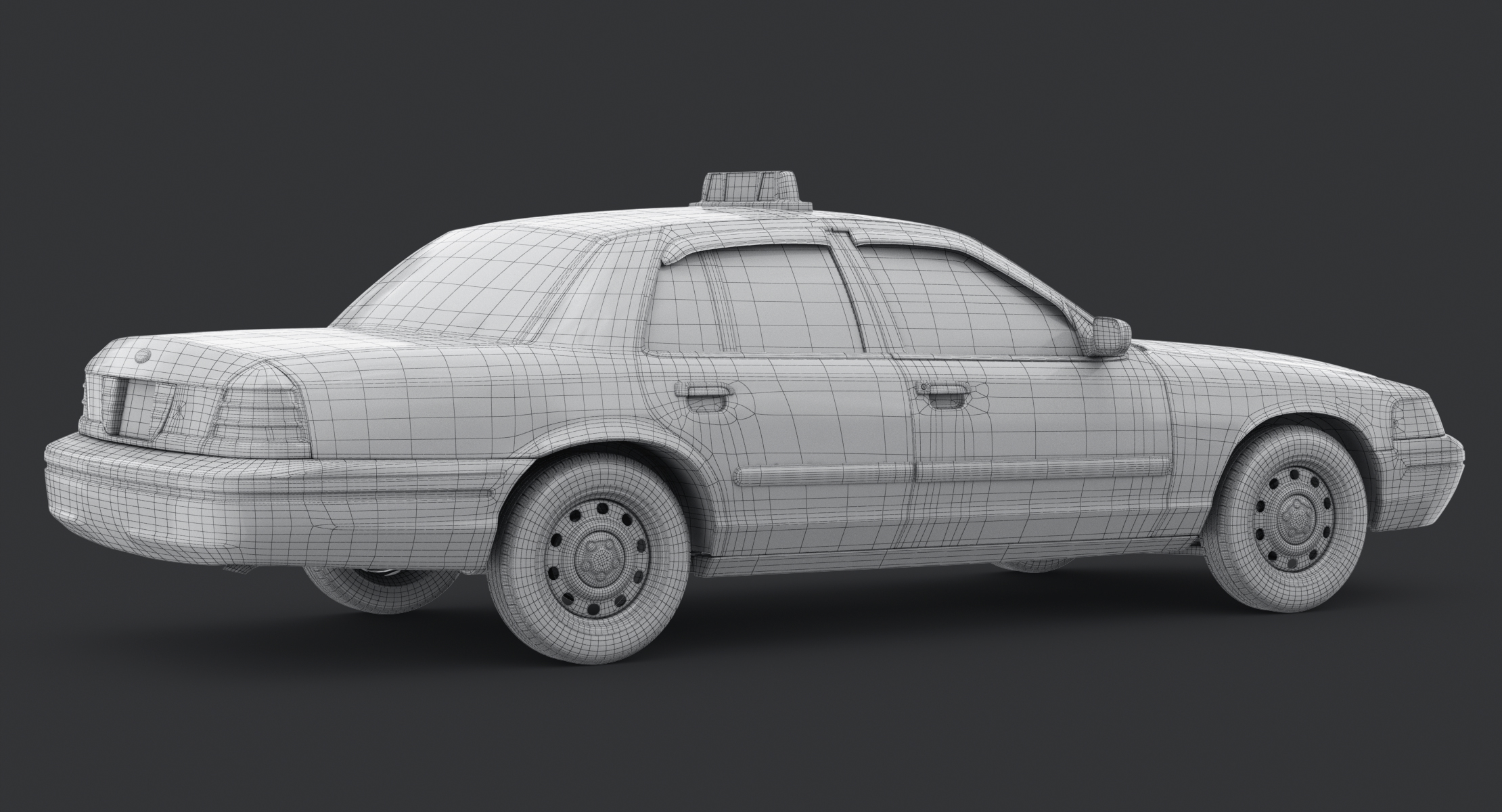 3D cab taxi yellow model - TurboSquid 1266249
