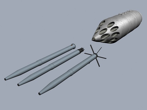 3D rockets pods russian model - TurboSquid 1266298