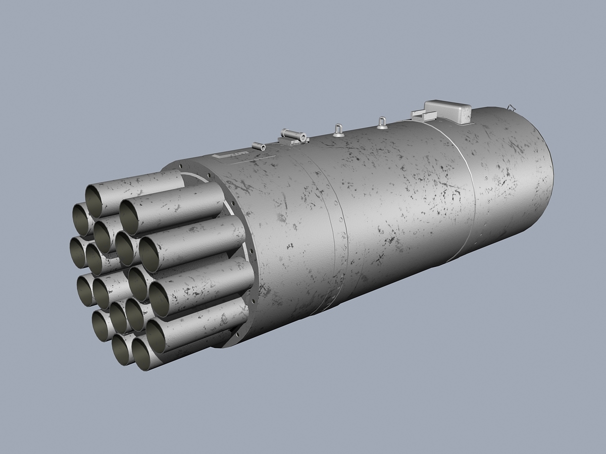 3D rockets pods russian model - TurboSquid 1266298