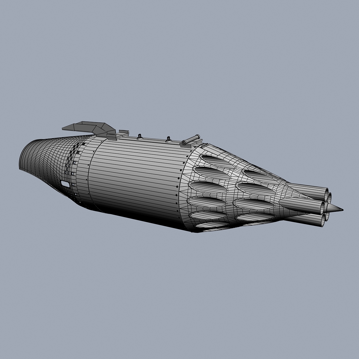 3D rockets pods russian model - TurboSquid 1266298