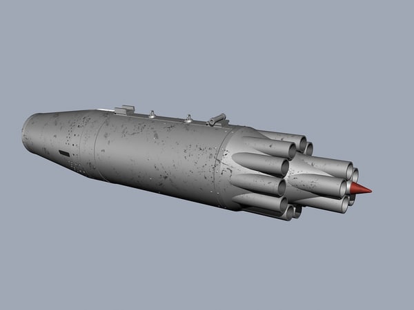 3D rockets pods russian model - TurboSquid 1266298
