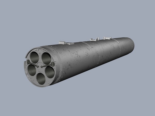 3D rockets pods russian model - TurboSquid 1266298