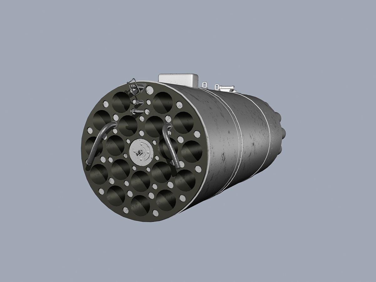 3D rockets pods russian model - TurboSquid 1266298