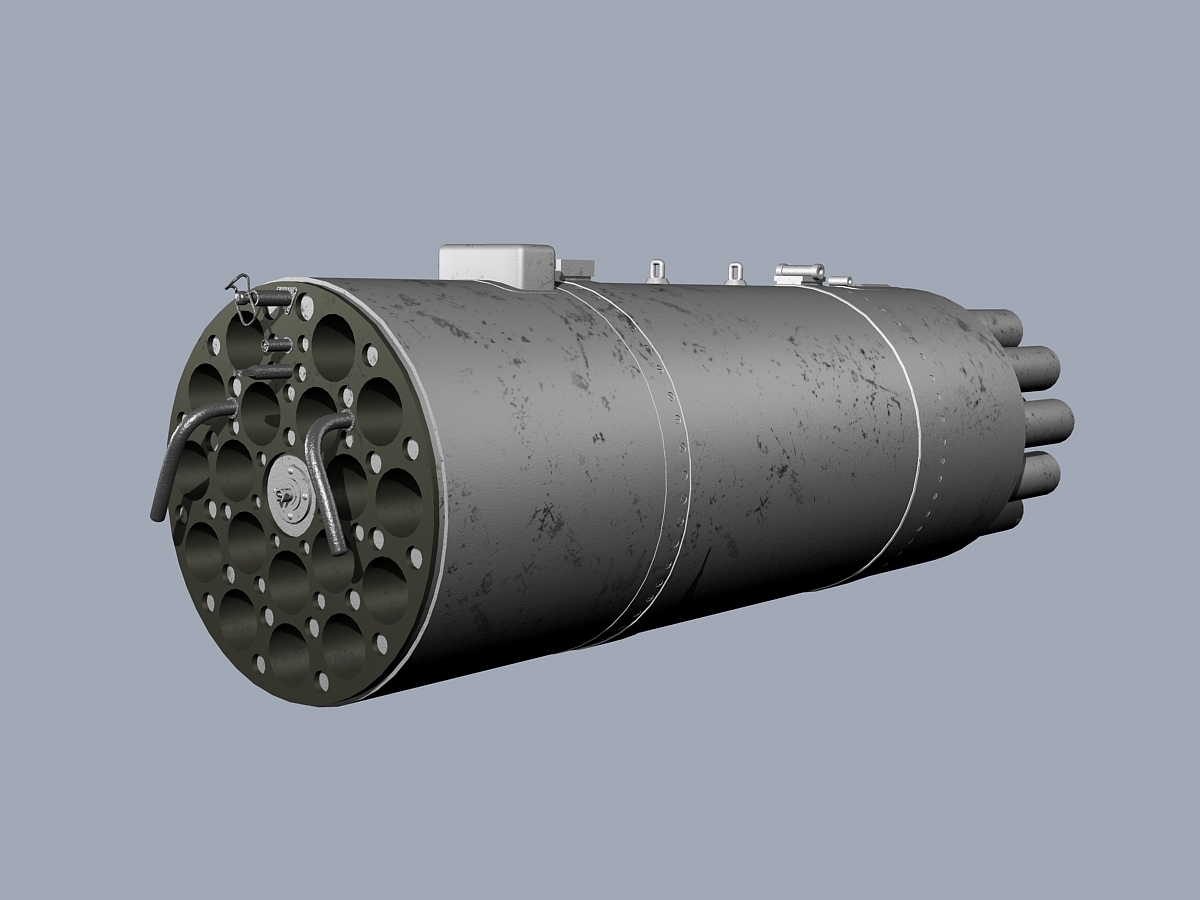 3D rockets pods russian model - TurboSquid 1266298