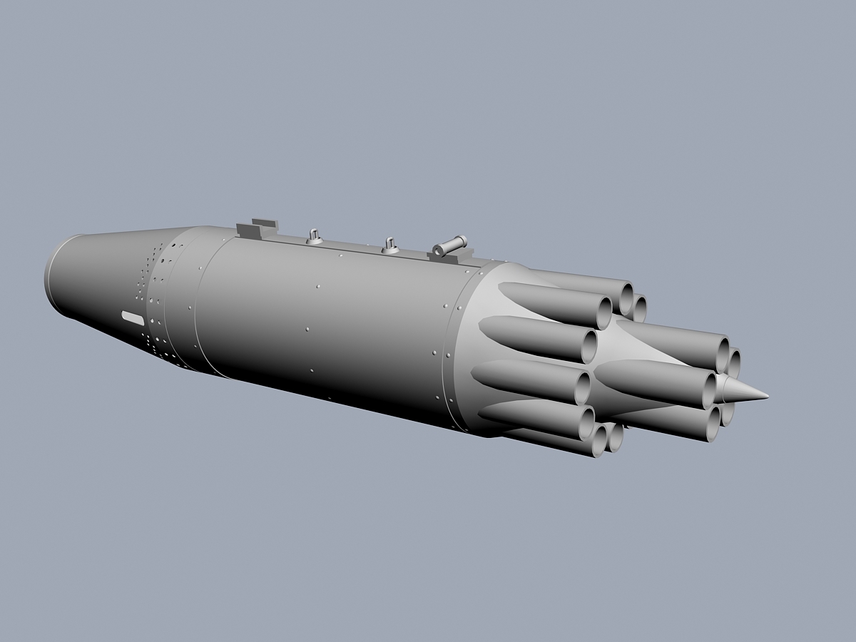 3D rockets pods russian model - TurboSquid 1266298