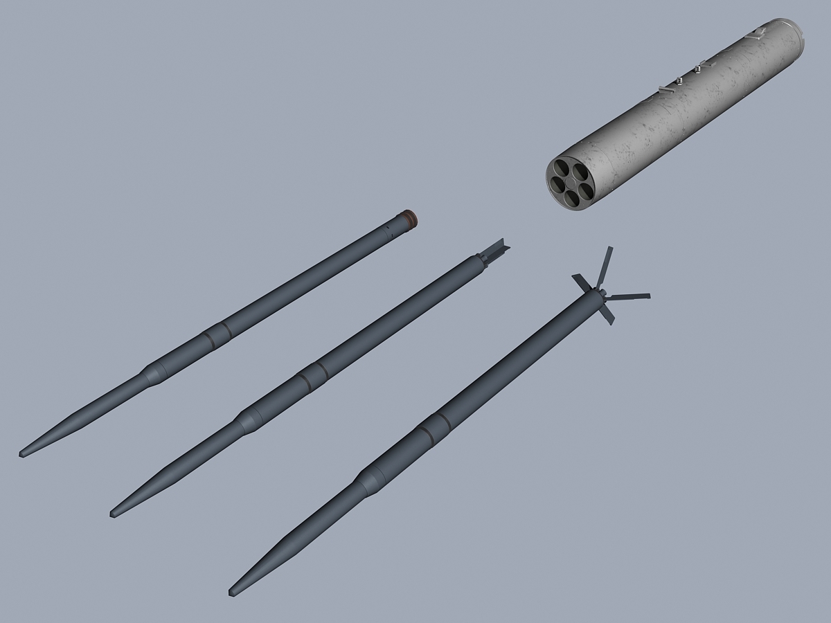 3D rockets pods russian model - TurboSquid 1266298