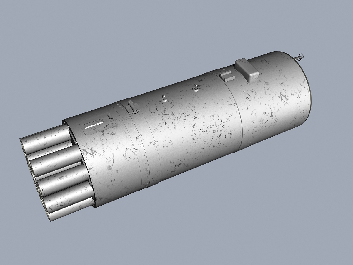 3D rockets pods russian model - TurboSquid 1266298
