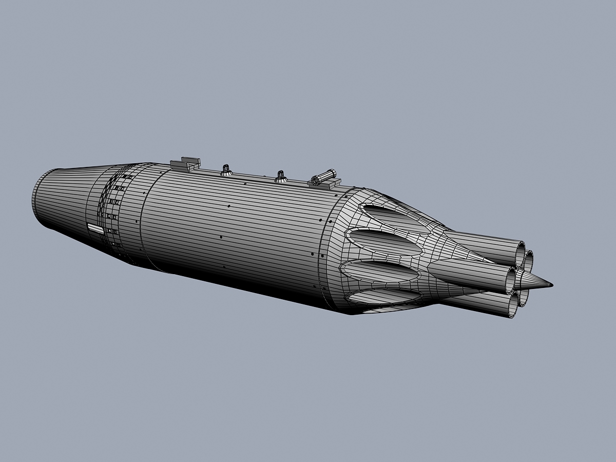 3D rockets pods russian model - TurboSquid 1266298