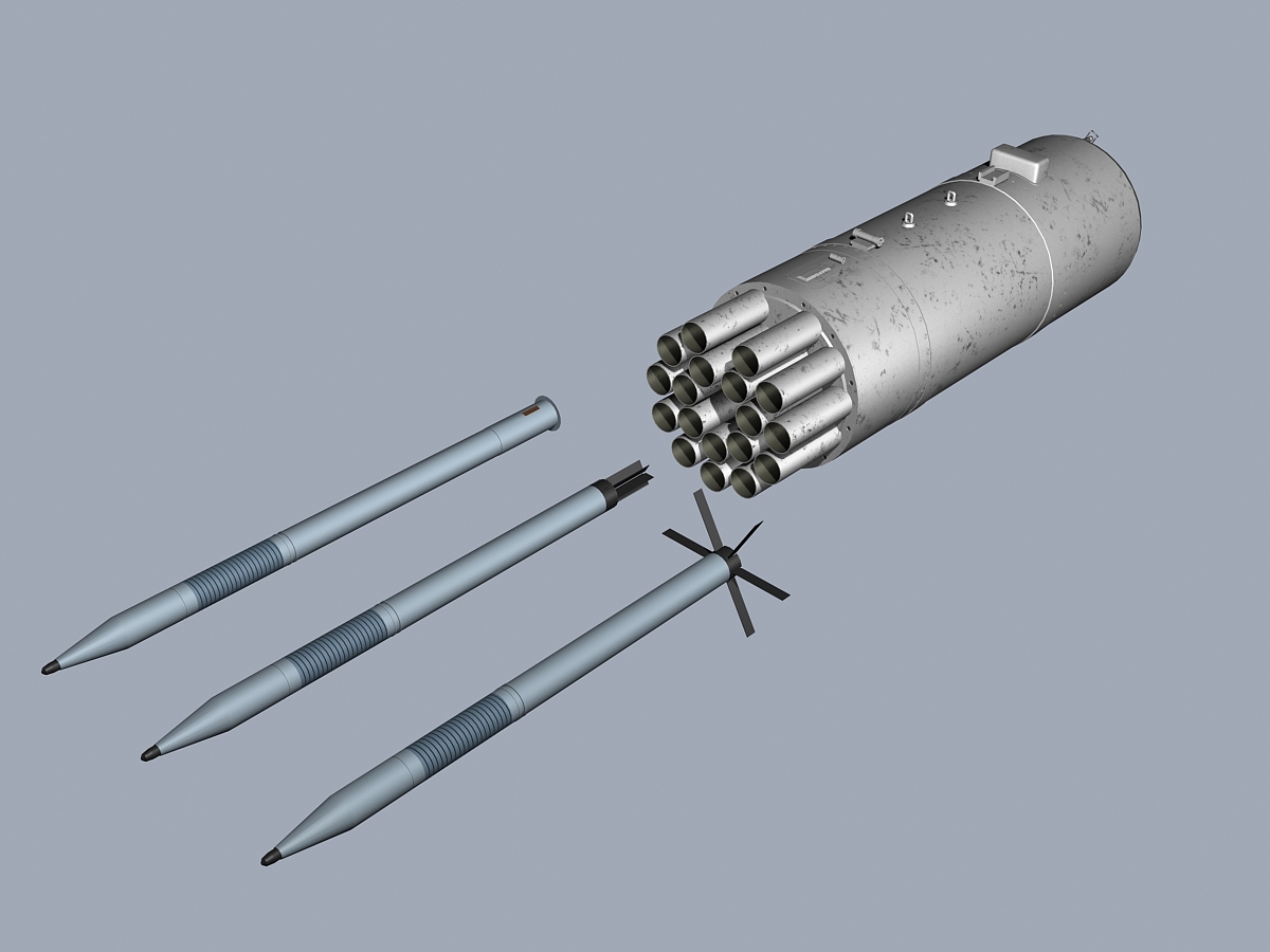 3D rockets pods russian model - TurboSquid 1266298
