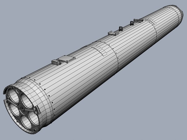 3D rockets pods russian model - TurboSquid 1266298
