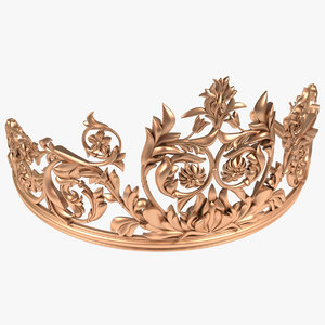 3d king crown model