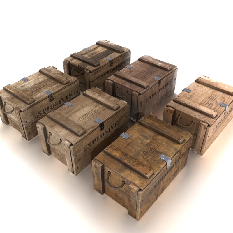 Crate explosives 3D model - TurboSquid 1266758