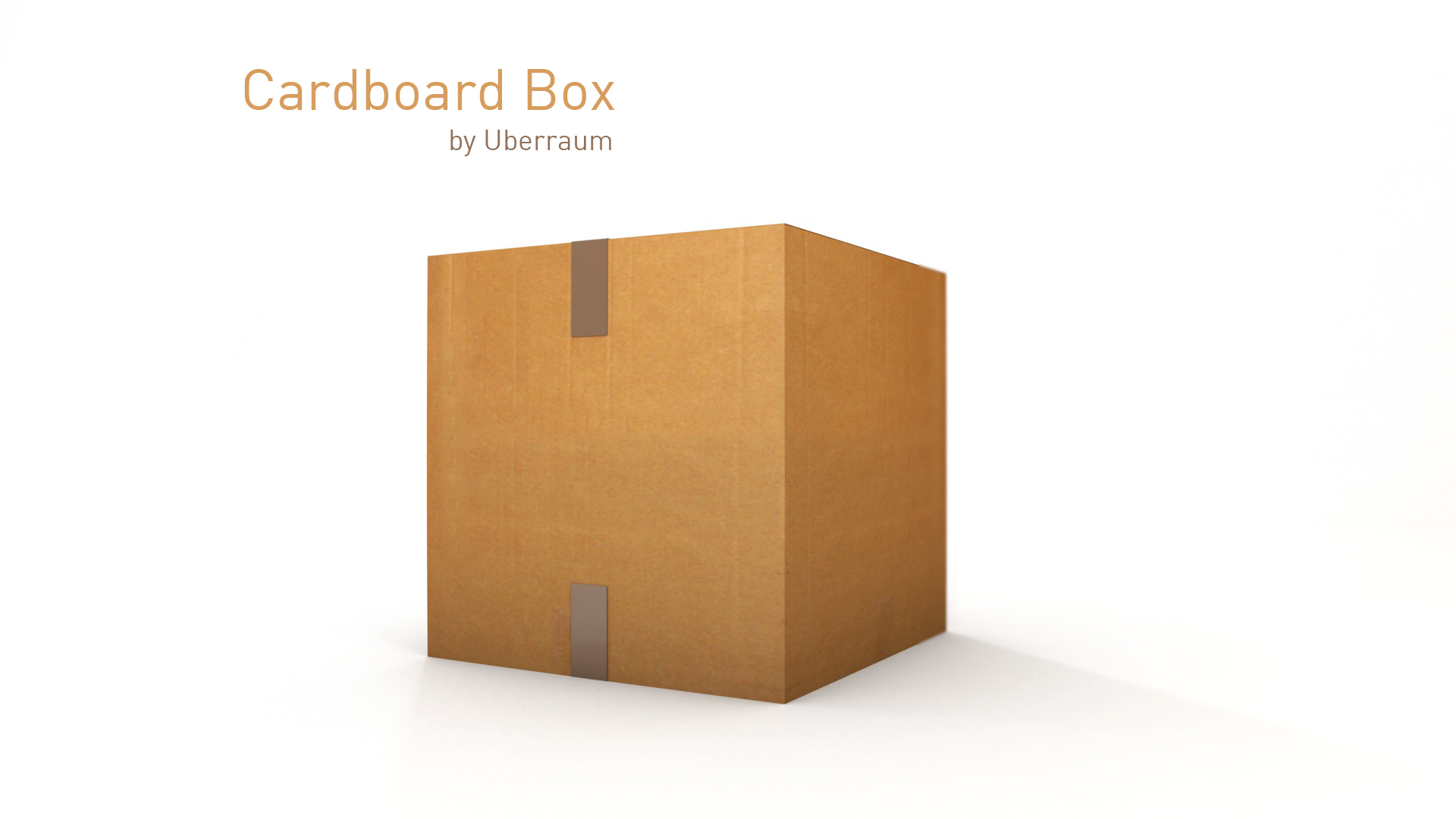 Cardboard box 3D - TurboSquid 1266820