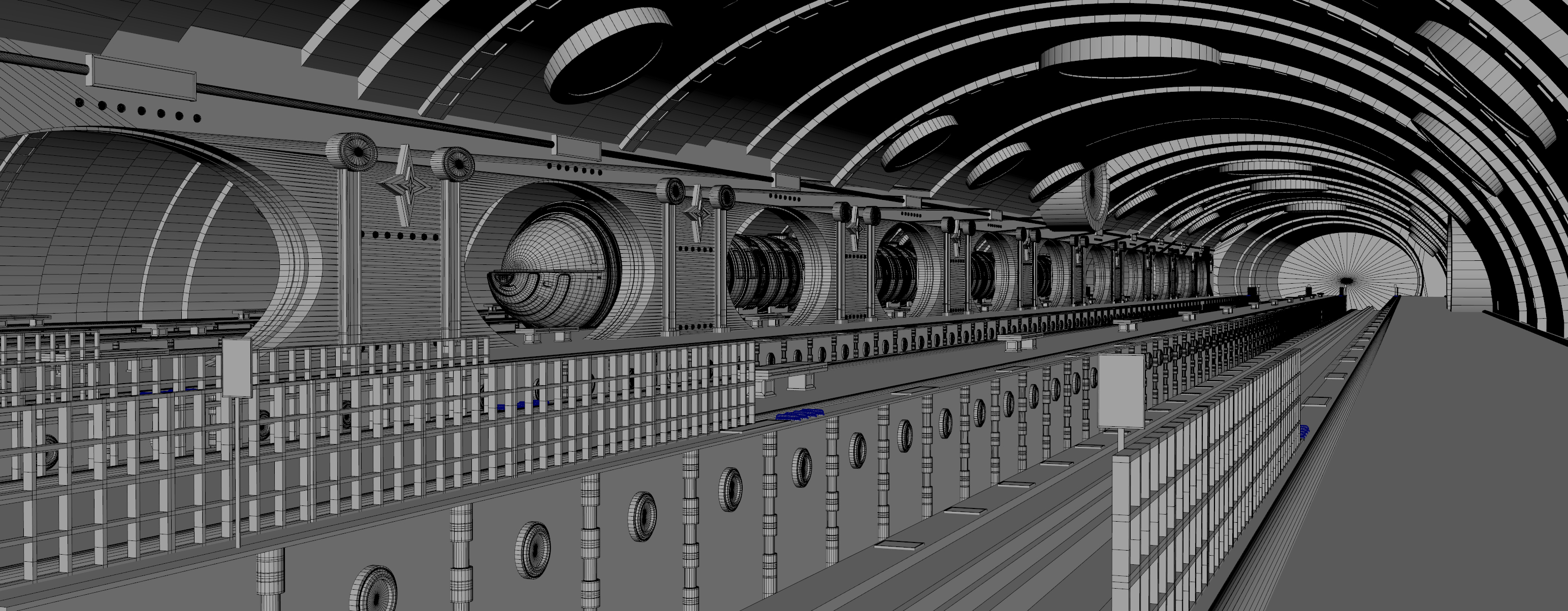 Sci-fi metro 3D model - TurboSquid 1266861