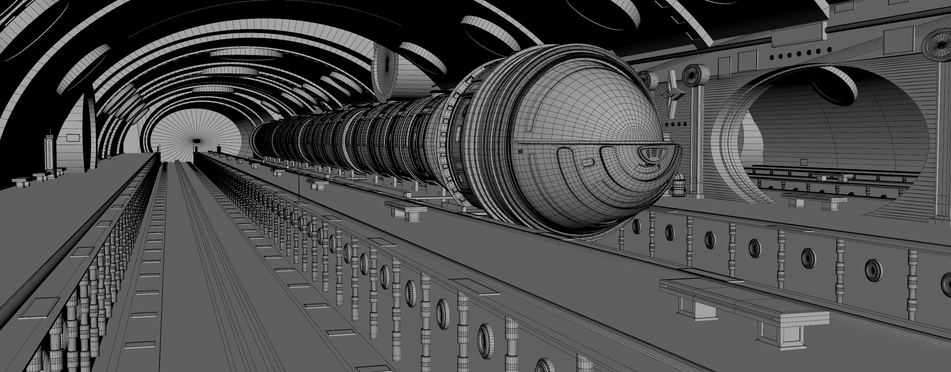 Sci-fi metro 3D model - TurboSquid 1266861