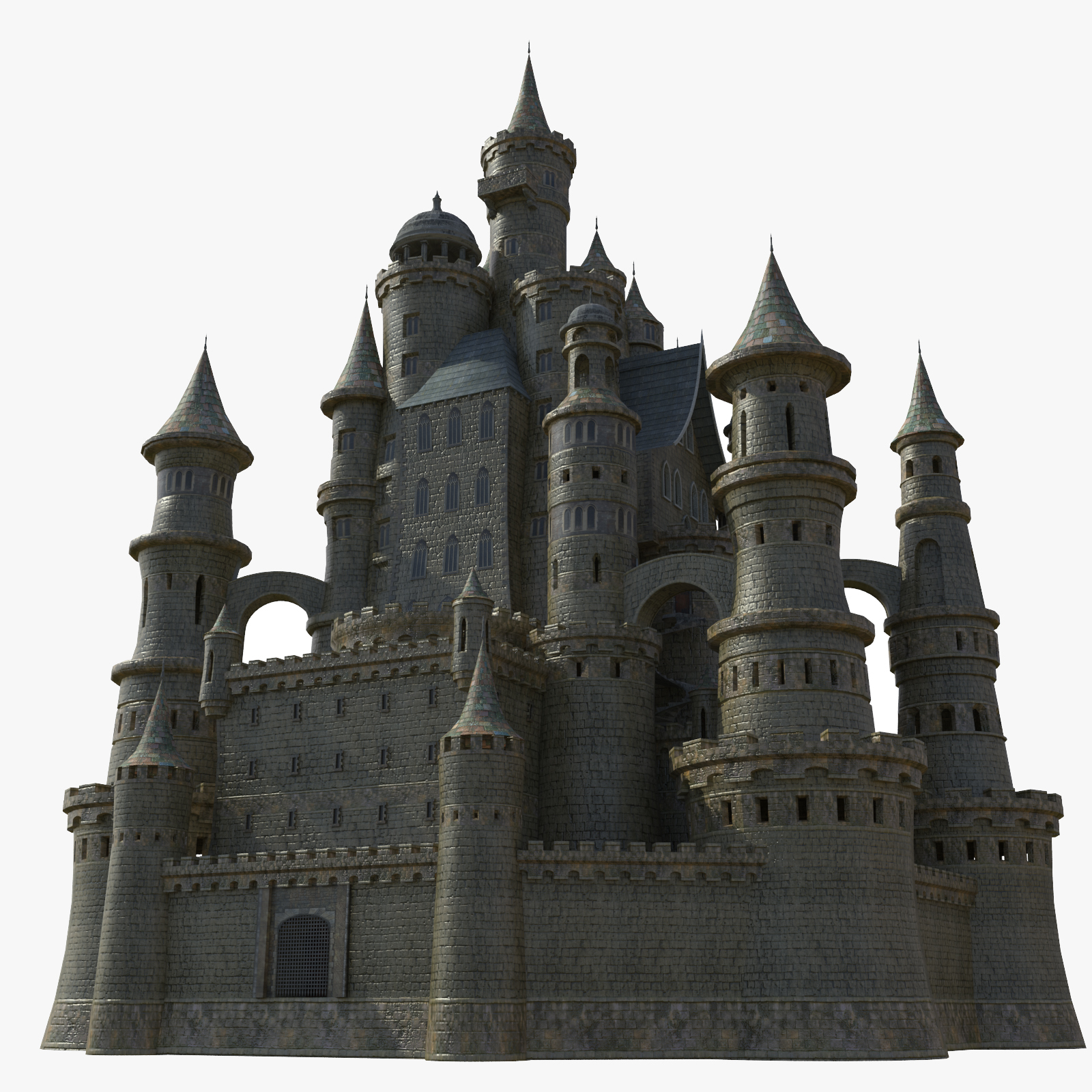 Fantasy medieval castle 3D model - TurboSquid 1267781