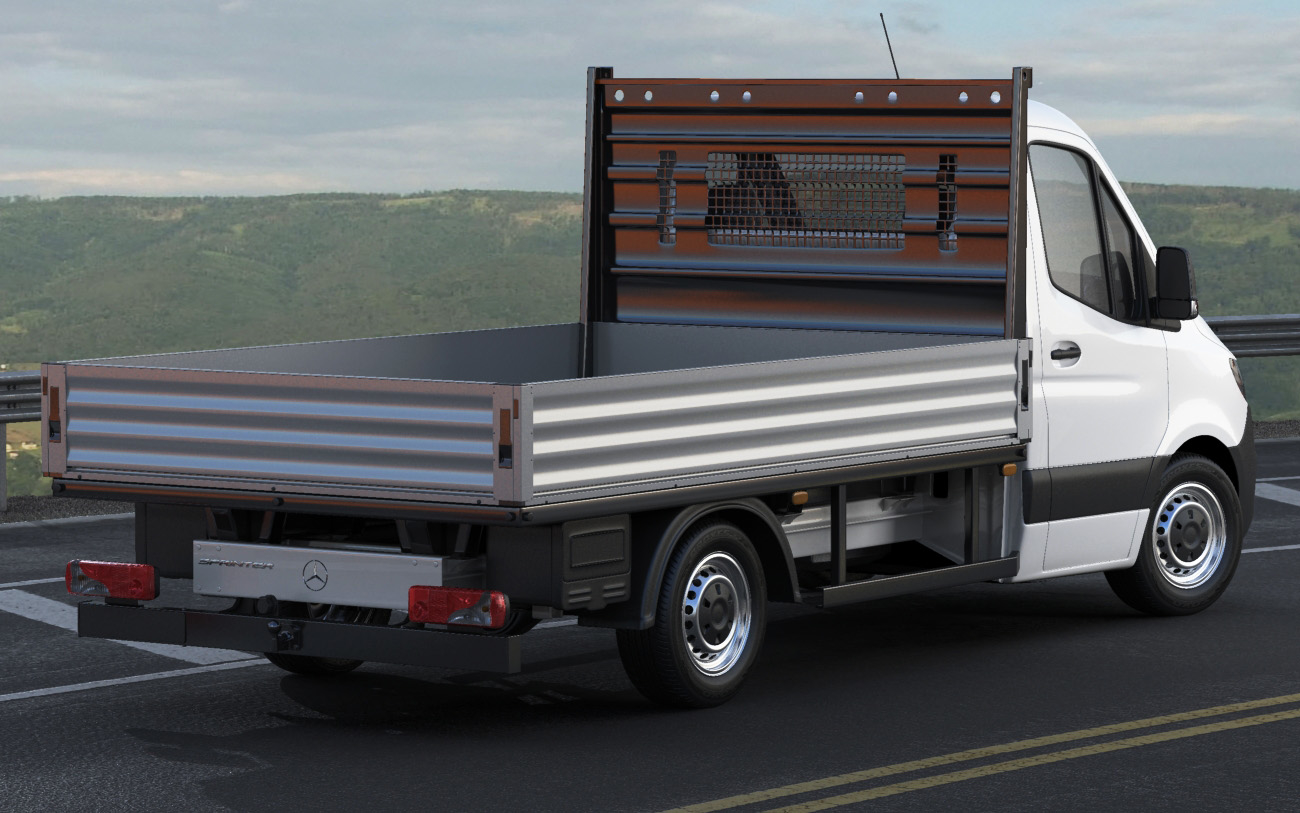 Mercedes sprinter 2018 pickup model - TurboSquid 1268078