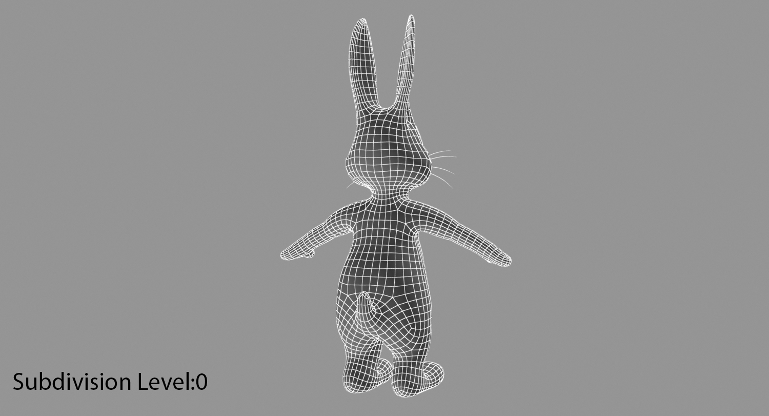 Cartoon easter bunny 3D - TurboSquid 1268582
