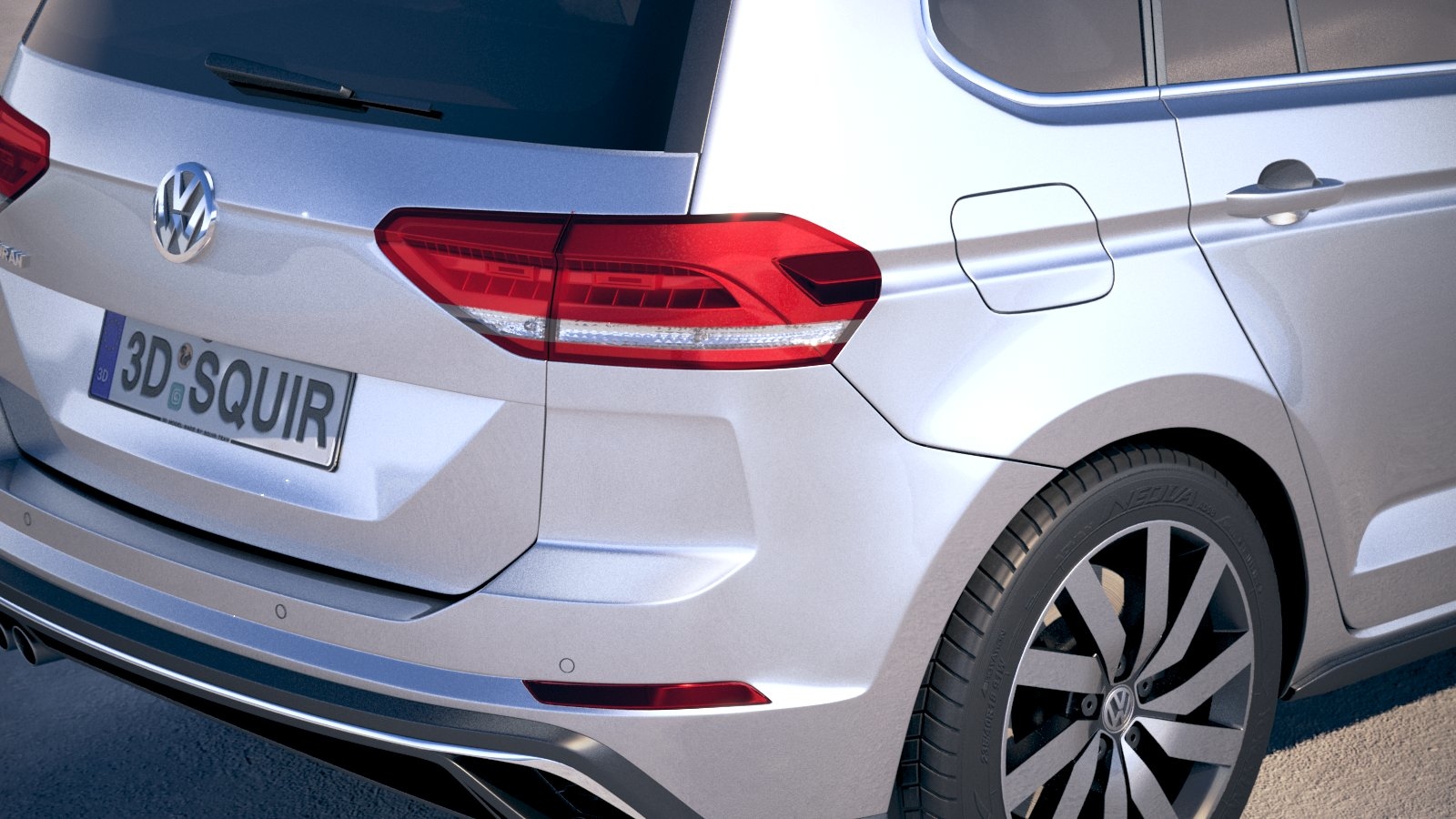 Volkswagen touran r-line 3D model - TurboSquid 1268879