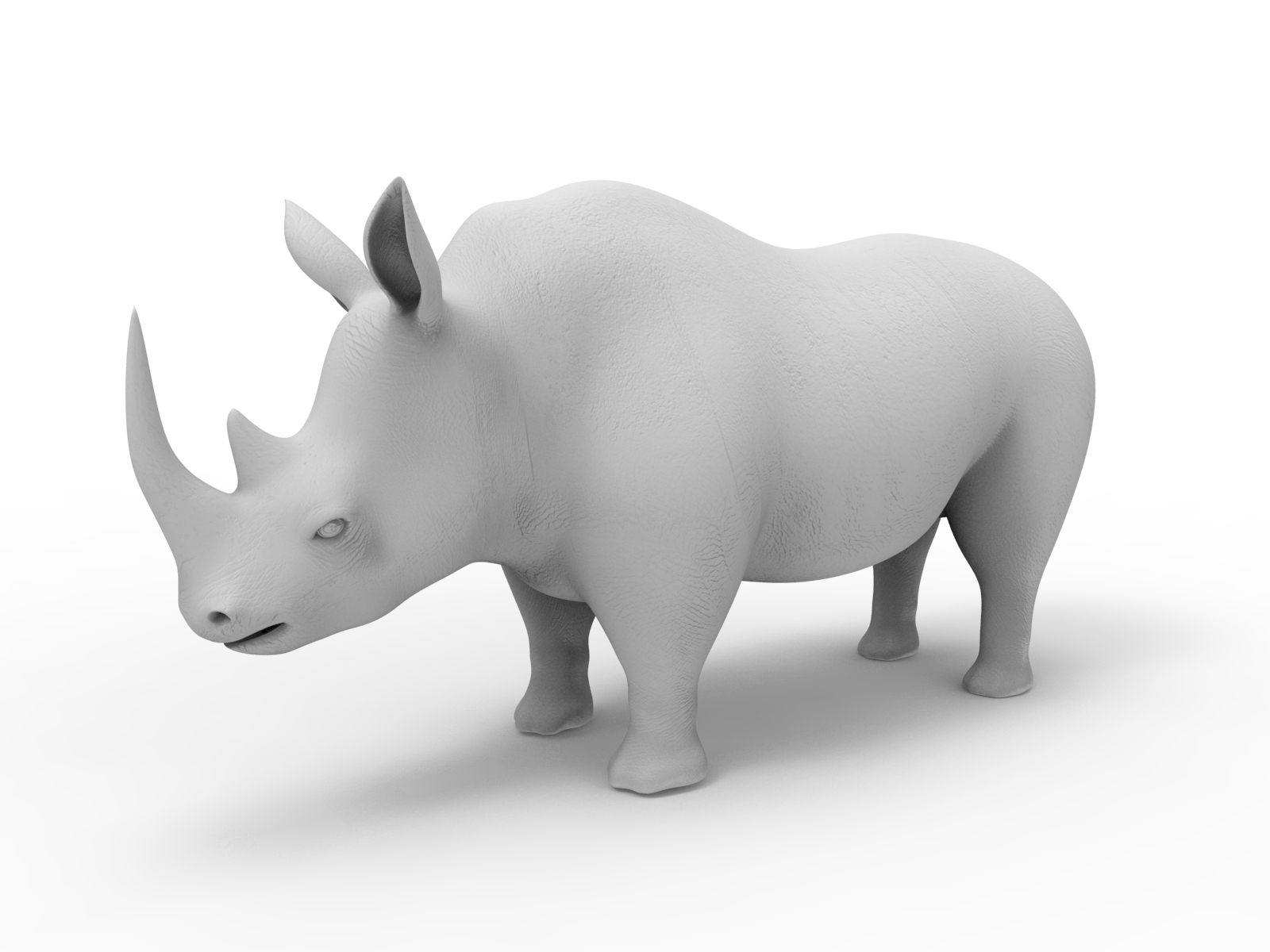 Realistic rhino rigged 3D model - TurboSquid 1268914