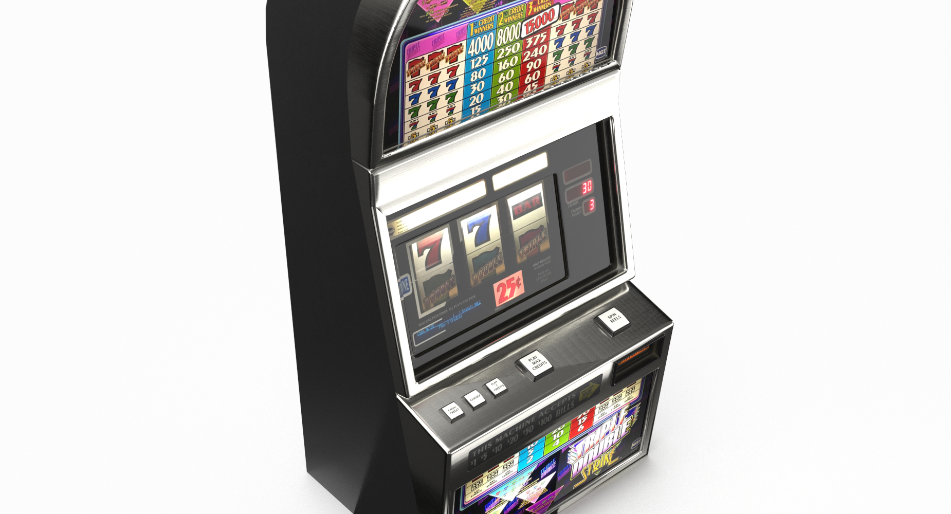 Slot machine 3D model - TurboSquid 1269059