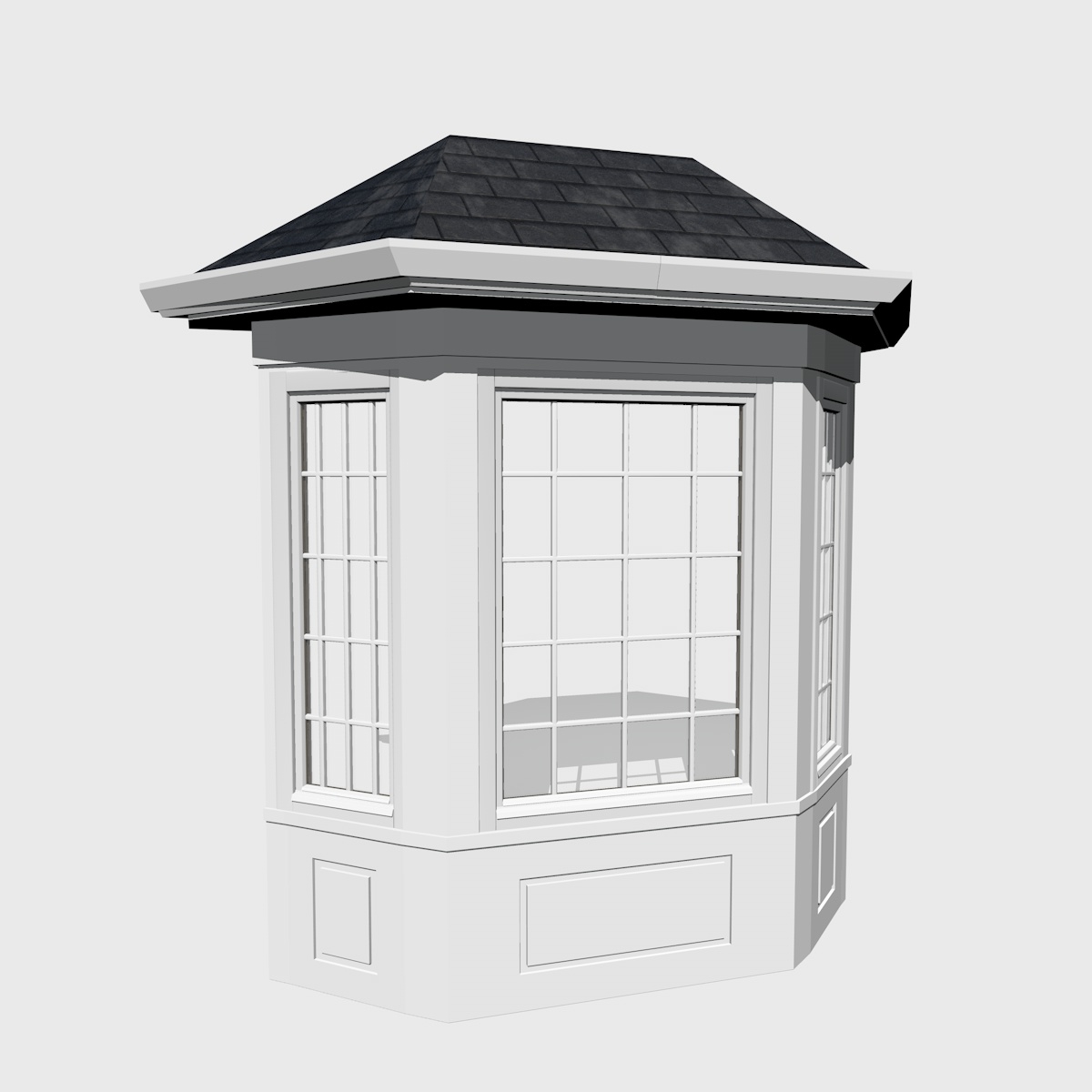 3D model windows bay mullions - TurboSquid 1269076