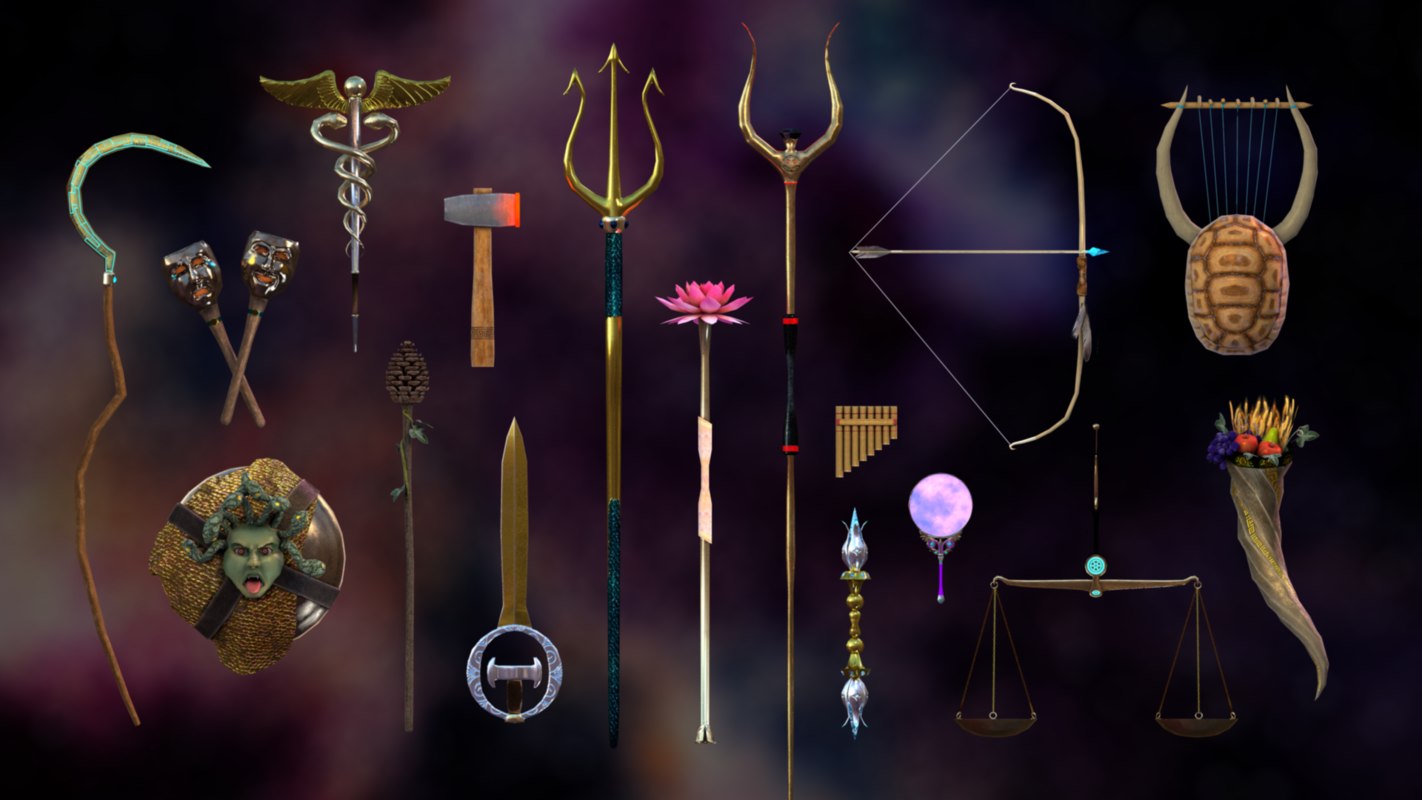3D model greek gods relics pack - TurboSquid 1269159