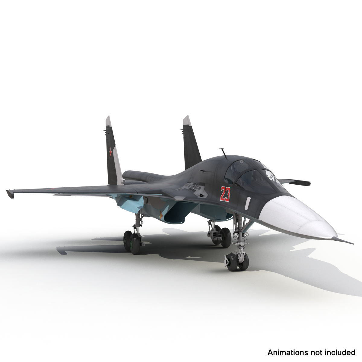 3D rigged russian millitary airplanes model - TurboSquid 1269457