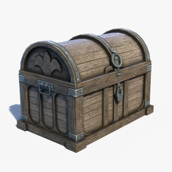 Low-poly chest box 3D model - TurboSquid 1269572