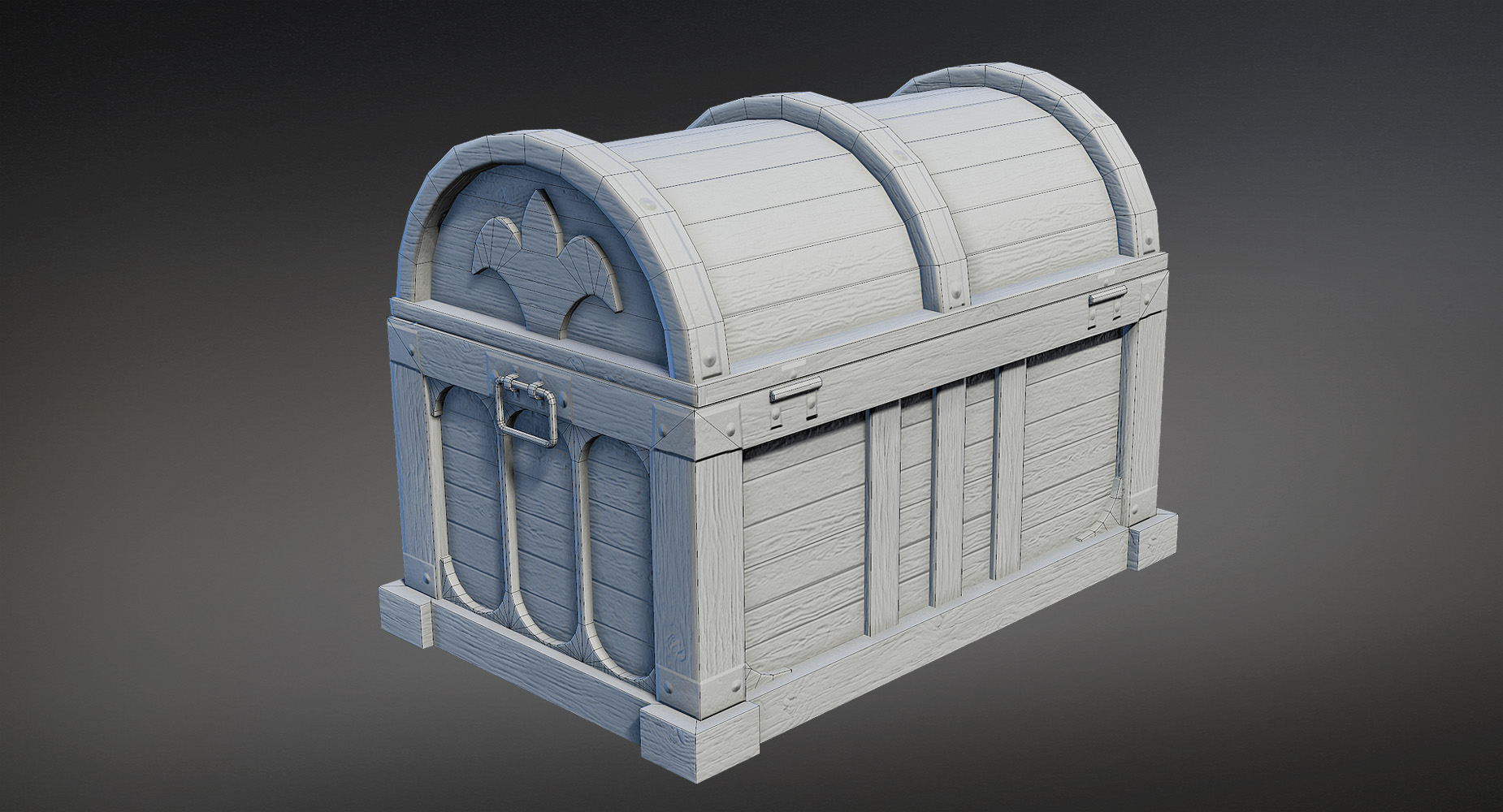 Low-poly chest box 3D model - TurboSquid 1269572