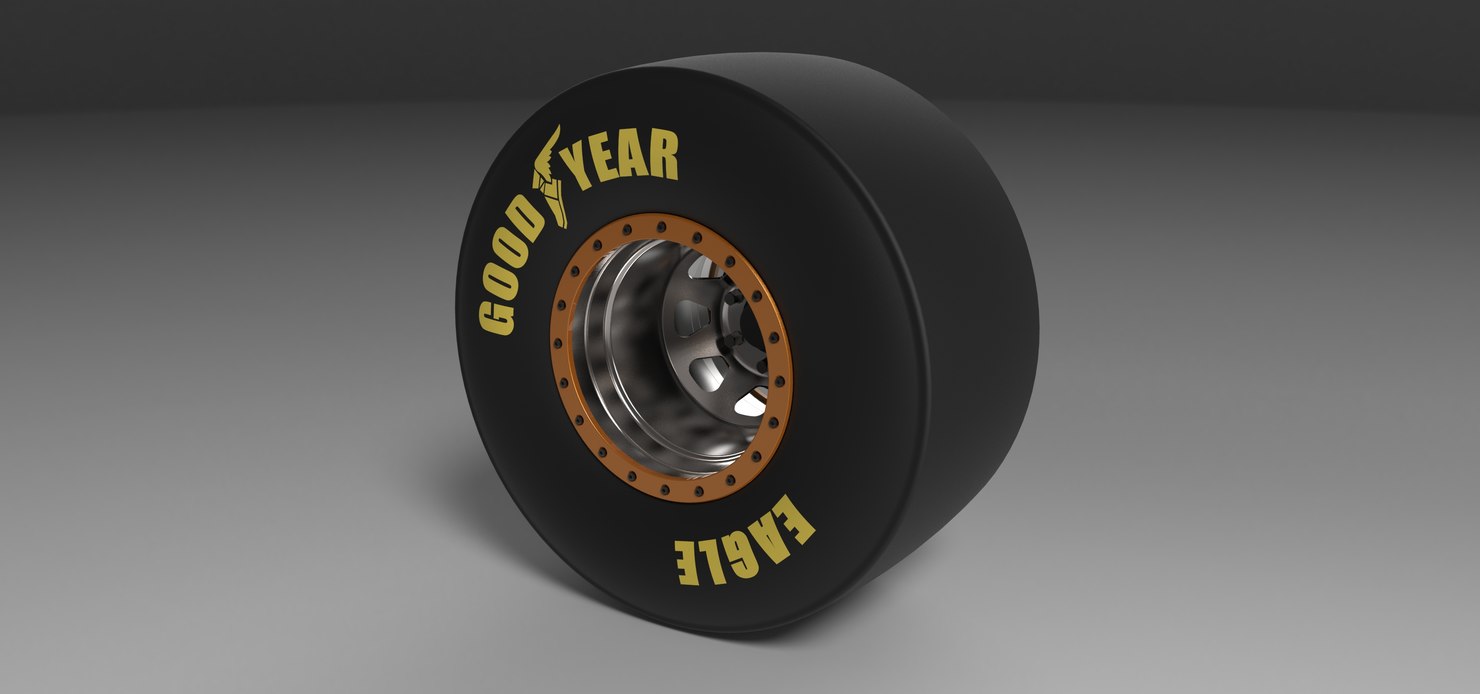 3D wheel drag dragster model - TurboSquid 1269605