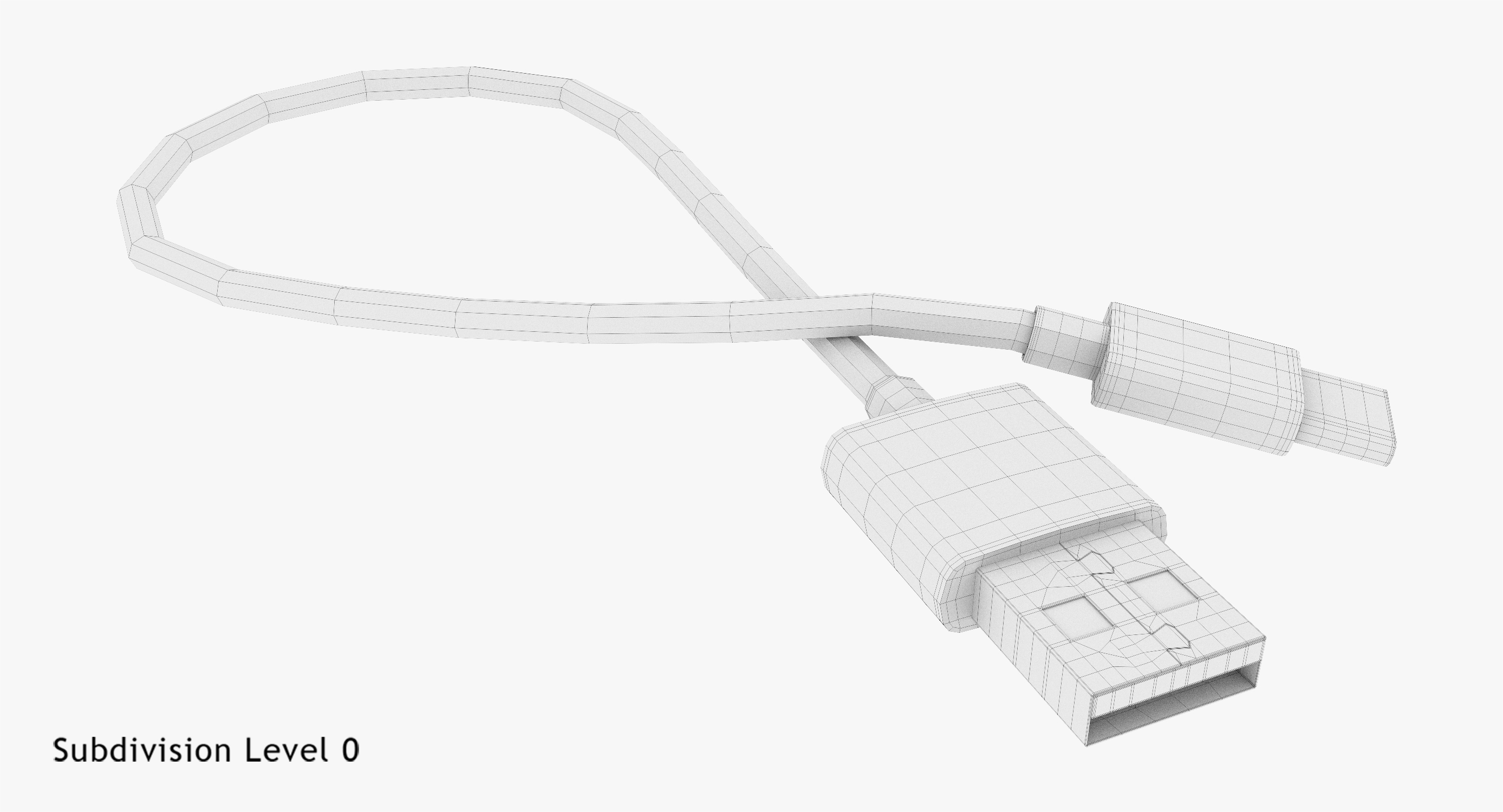 3D model usb type-a male micro-b - TurboSquid 1269797