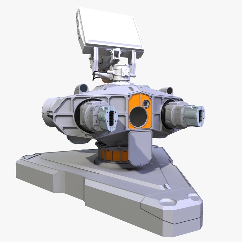 Ground laser turret 3D model - TurboSquid 1269815