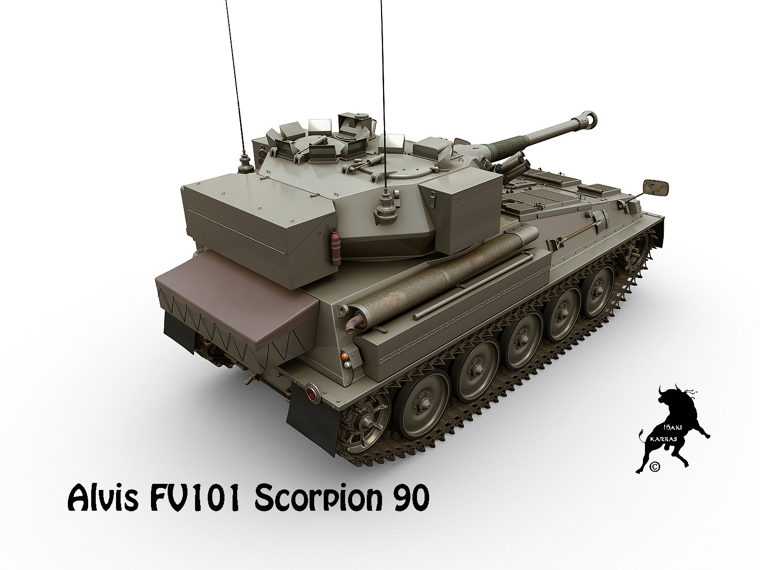 modelo 3d Alvis FV101 Scorpion 90 - TurboSquid 1269818