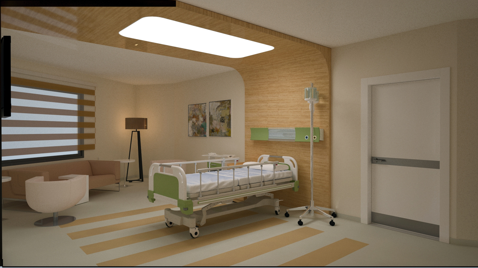 3D model patient room - TurboSquid 1269871