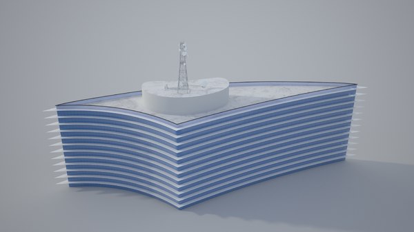 3D realistic radio station architecture - TurboSquid 1269919