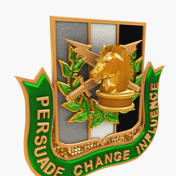 3D psychological operations psyop emblem - TurboSquid 1270008