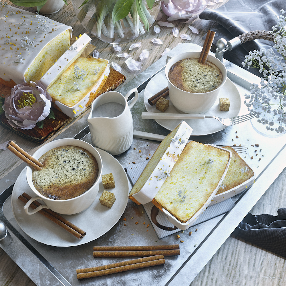 3D breakfast model - TurboSquid 1270025